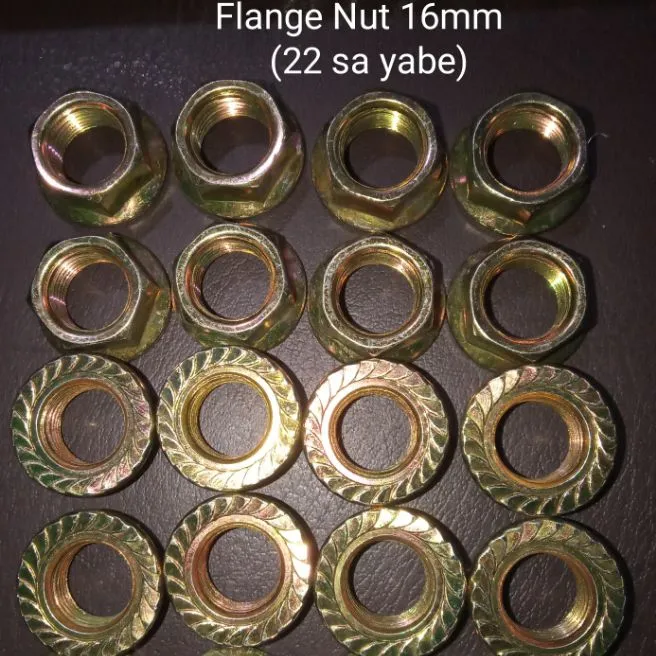 "Flange Nut 16mm! 22 sa yabe Sold PER TWO .pcs! | Lazada PH