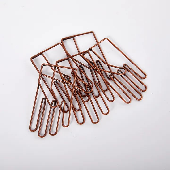 Kada TANG 5pcs Vintage Paperclip Bookmark Hand Shaped Brass Paper Clips ...