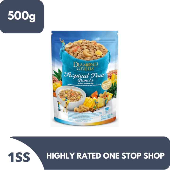 Diamond Grain Tropical Fruit Granola 500g | Lazada PH