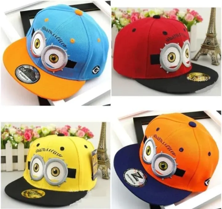 TOPI SNAPBACK ANAK MODEL PAKU GAMBAR MINION TERBARU (COD) | Lazada ...
