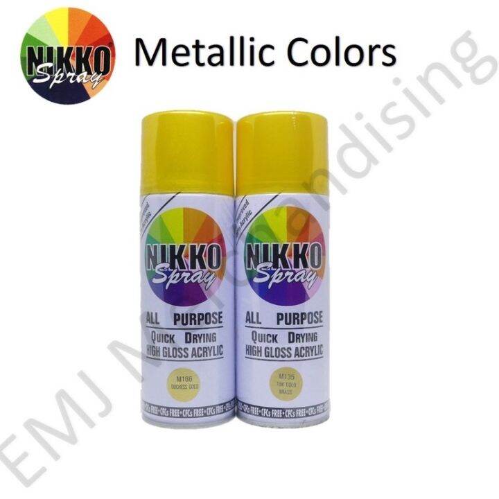 Nikko All Purpose Spray Paint Metallic Finish | Lazada PH