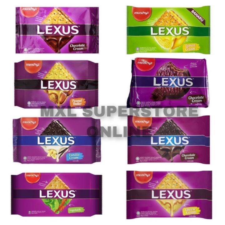 Munchy’s Lexus Biscuit Assorted (Chocolate Cream/Peanut Butter ...