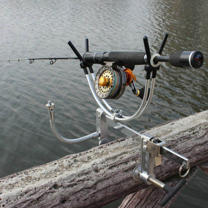 Fishing Rod Holder 360 Degree Adjustable Marine Bracket Metal Bracket ...
