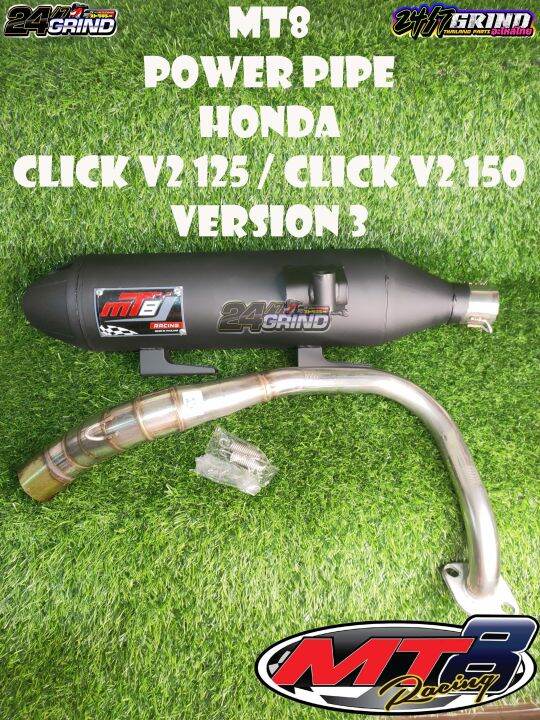 MT8 POWER PIPE HONDA CLICK V2 125 / CLICK V2 150 VERSION 3 THAILAND MADE | Lazada PH