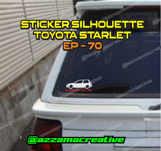 Sticker Silhouette Toyota Starlet Kotak dan Kapsul | Lazada Indonesia