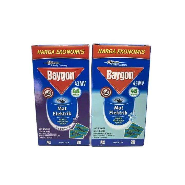 Baygon Mat Electric [1 Box/ 48 Mat] | Obat Nyamuk Elektrik | Lazada ...
