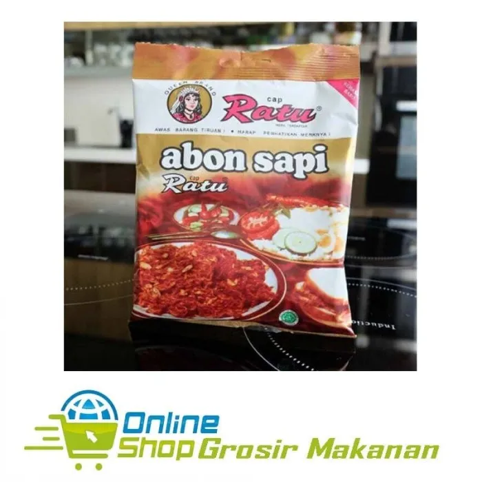 Makanan Siap Saji / Abon Sapi Cap Ratu 100 Gram / Dari Daging Sapi Asli ...