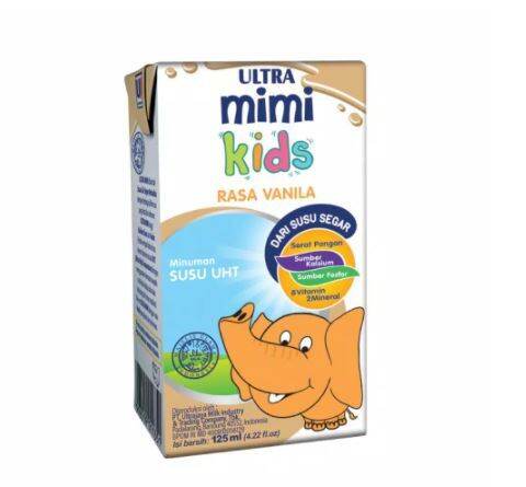 Ultra Mimi Susu UHT Rasa Vanila 125 ml | Lazada Indonesia