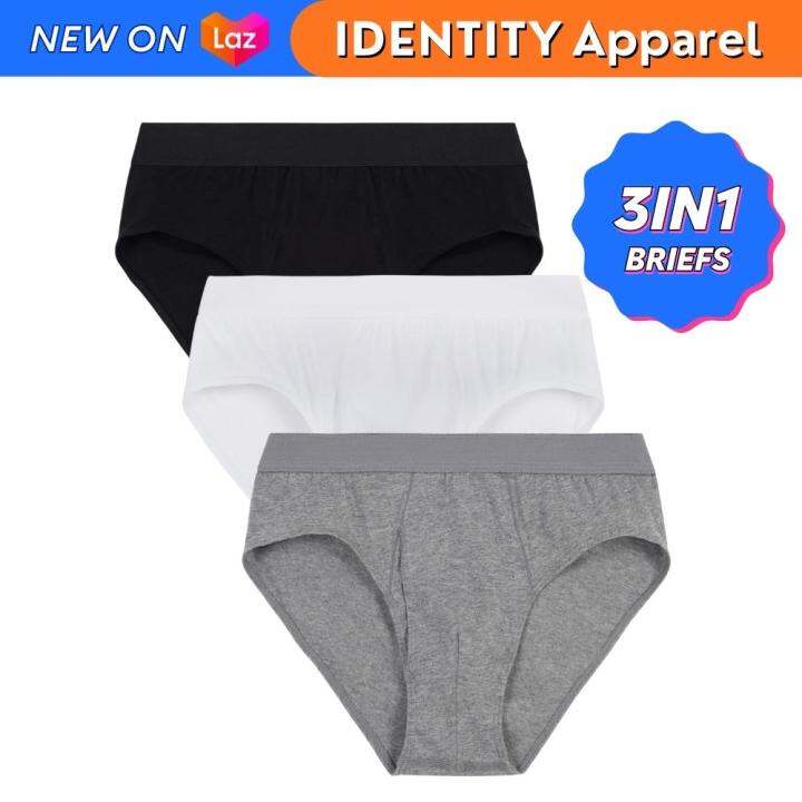 IDENTITY Apparel Mens Basic Briefs Premium Cotton Underwear | Lazada PH