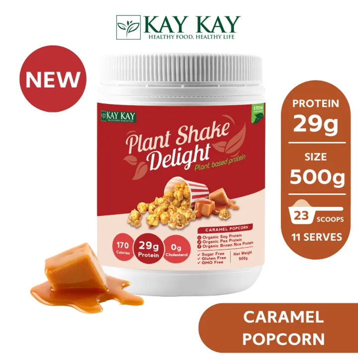 KAY KAY Plant Shake Delight Plant Based Protein โปรตีนจากพืช รสคาราเมล ...
