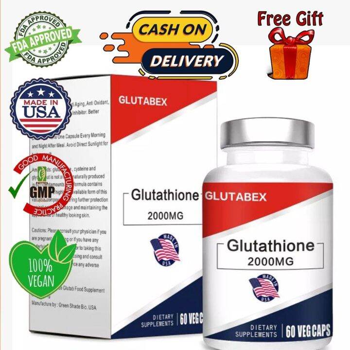 USA-FDA APPROVED/Glutabex 2000MG PURE GLUTATHIONE/ALTERNATIVE FOR ...