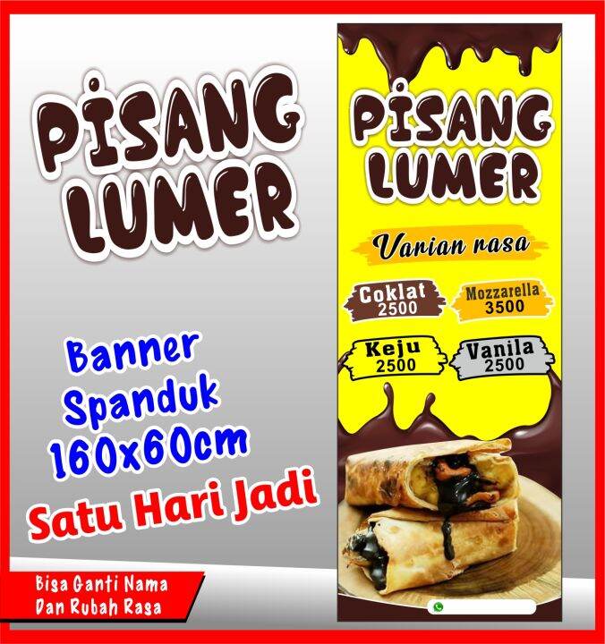 Spanduk Banner Backdrop PISANG LUMERr/ Banner PISANG LUMER/ Spanduk ...