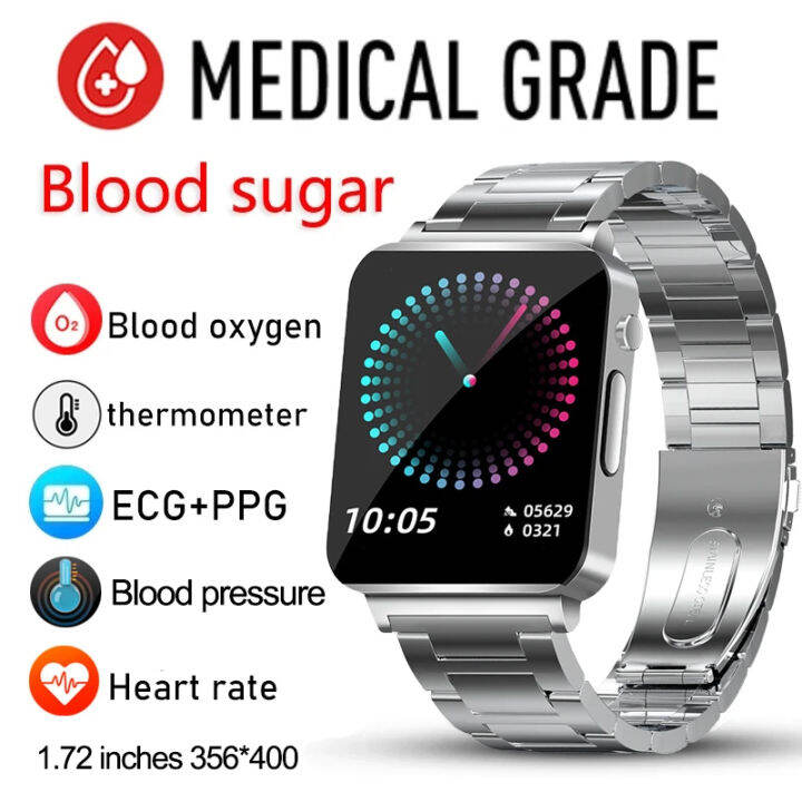 SACOSDING New Level Health Monitoring PPG ECG Smart Watch Men Blood ...