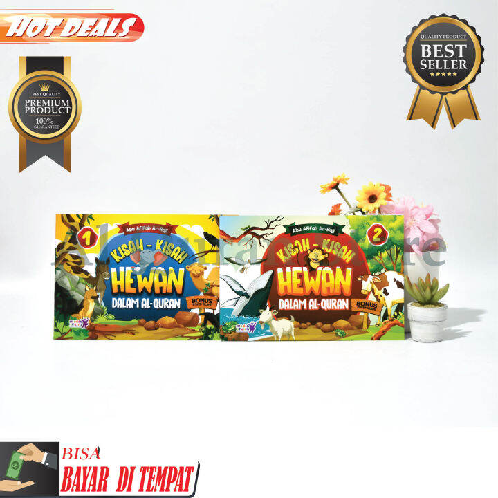 Bisa COD - Paket Buku Anak Kisah-Kisah Hewan Dalam Al-Quran Jilid 1 & 2 - Media Sholih, Buku ...