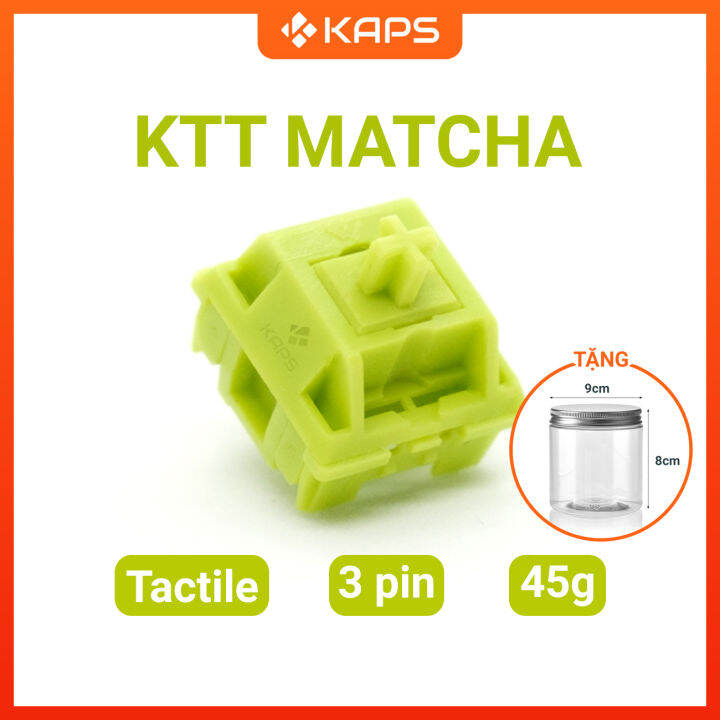 Switch KTT Matcha, switch tactile, 3 pin, lực nhấn 45g, dùng cho bàn phím cơ | Lazada.vn