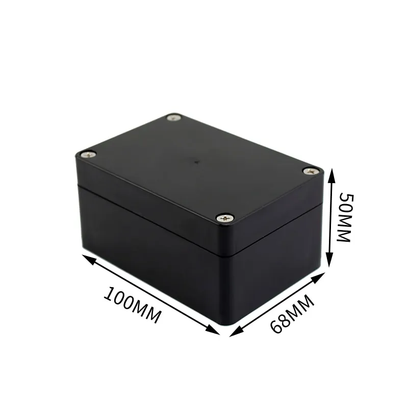 Black Outdoor Waterproof Enclosure Plastic Box Electronic Project ...