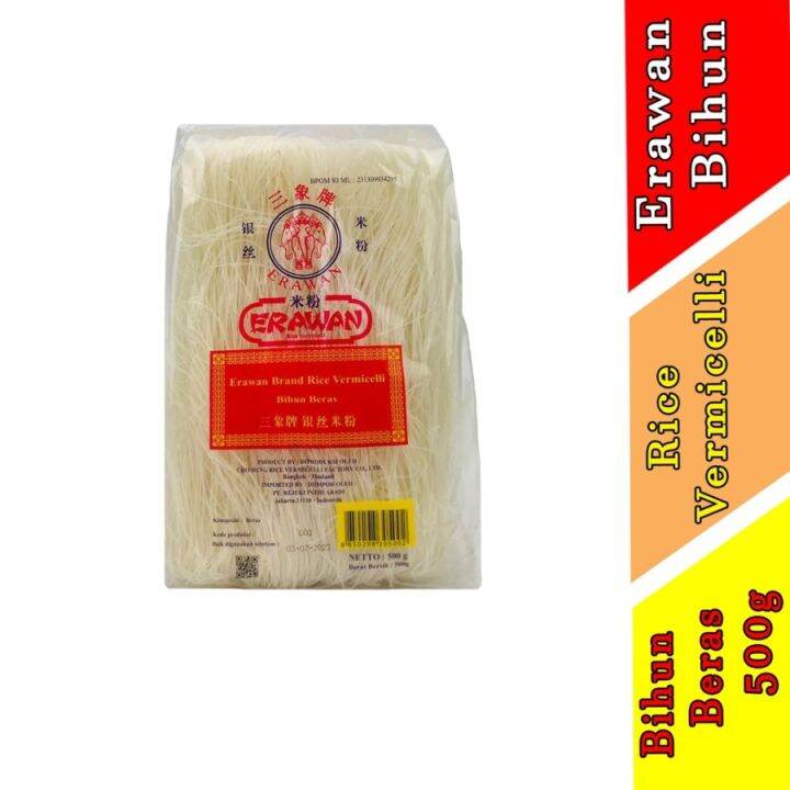 Bihun Beras - Erawan Bihun - Rice Vermicelli - 500g | Lazada Indonesia