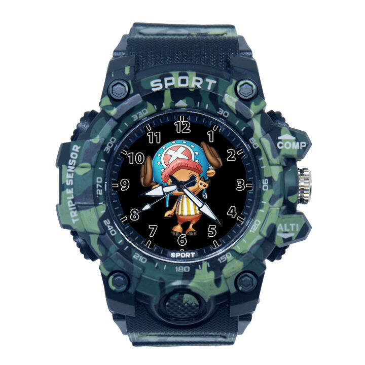 One Piece - Jam Tangan Pria Sport Anti Air Karakter Anime Chopper ...
