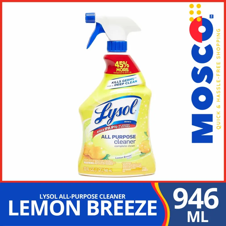 LYSOL Lemon Breeze All Purpose Cleaner Spray 946 mL | Lazada PH