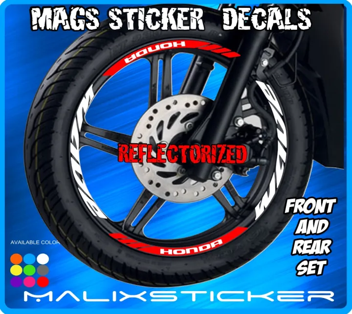 Honda Wave mags sticker Reflectorized good for 2 wheels | Lazada PH