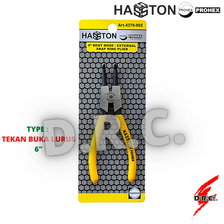 Hasston Prohex 4370 002 Tang Snap Ring Bengkok Tekan Buka 6 Tang Spi