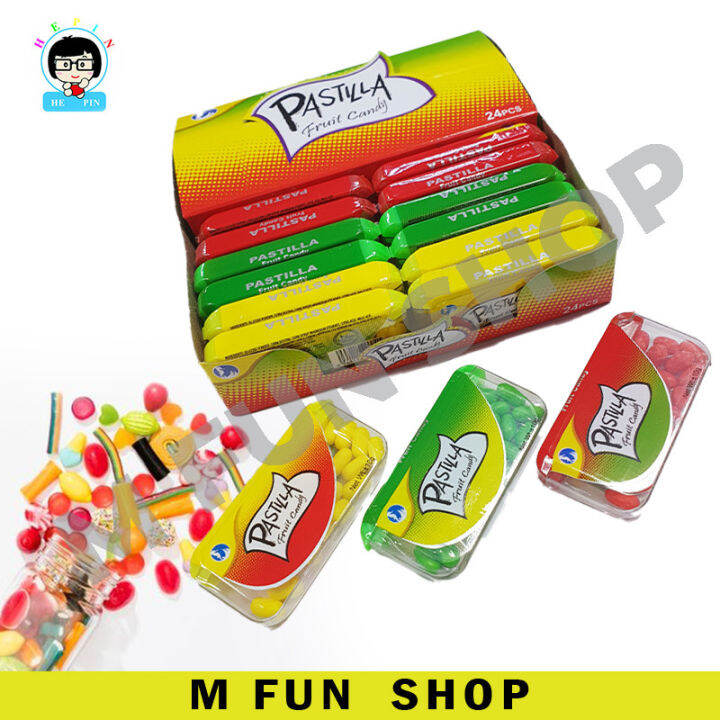 *Halal* 24Pcs Pastilla Mixed Fruit Flavour Chewy Candy (24pcs x 10g ...