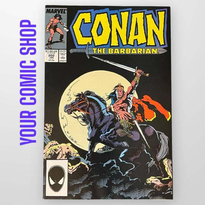 Conan the Barbarian 202 Published Jan 1988 by Marvels Comic Book Cover ...
