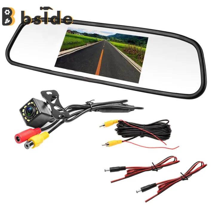 4.3 inch Car Mirror Monitor Auto Parking System with CCD Rear View ...