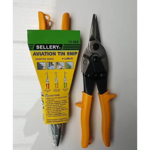 Gunting Hollow Baja Ringan Gunting Seng Lurus 10" Sellery 15-565 ...