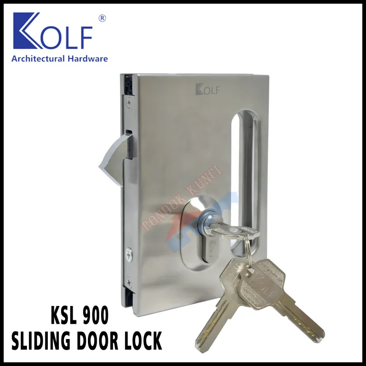 Kunci Sliding Pintu Kaca Kolf KSL900 Glass Door Lock Sleding Kolf ...