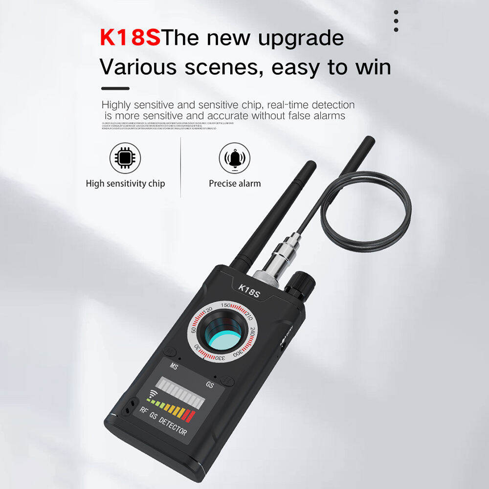 🚕K18S เครื่องตรวจจับ GPS ในรถยนต์กล้องซ่อนตรวจจับกล้องแบบพกพาเครื่องตรวจจับกล้องมัลติฟังก์ชั่น ...