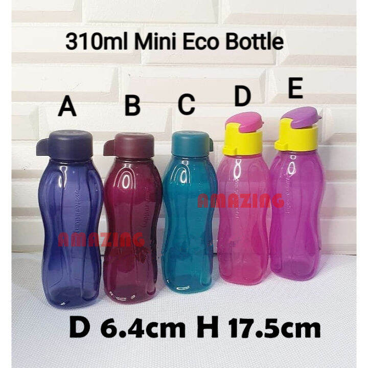 Tupperware Mini Eco Bottle 310ml/ Botol air minuman/ drinking bottle/ Screw cap drinking bottle ...