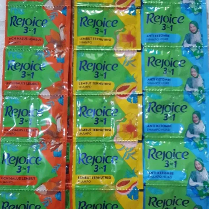 Rejoice Shampoo 3in1 Sachet 12x10ml | Lazada Indonesia