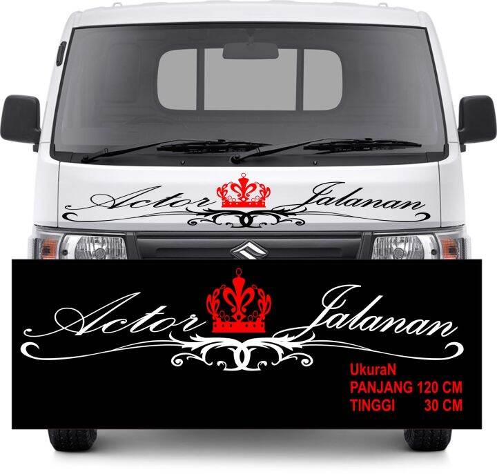cutting sticker mobil sticker variasi body depan mobil atau body kabin ...