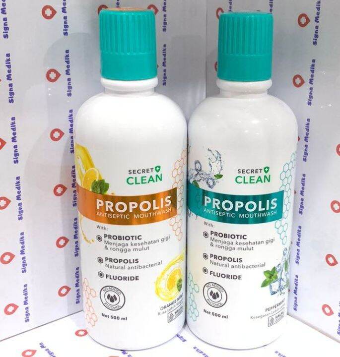 Secret Clean Propolis Antiseptic Mouthwash 500ml - Obat Kumur | Lazada ...