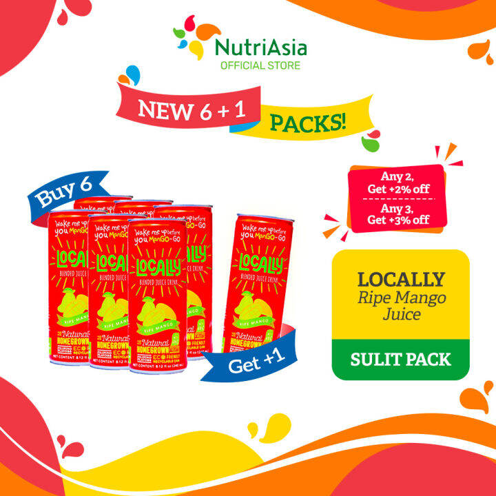 Locally Ripe Mango 240 ml 6+1 Sulit Pack | Lazada PH