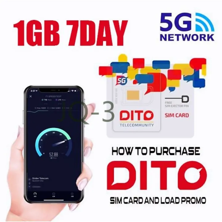 (10 PCS)DITO Telecommunication new 5G LTE TRICUT SIM CARD with 1G free 7 days On Hand | Lazada PH