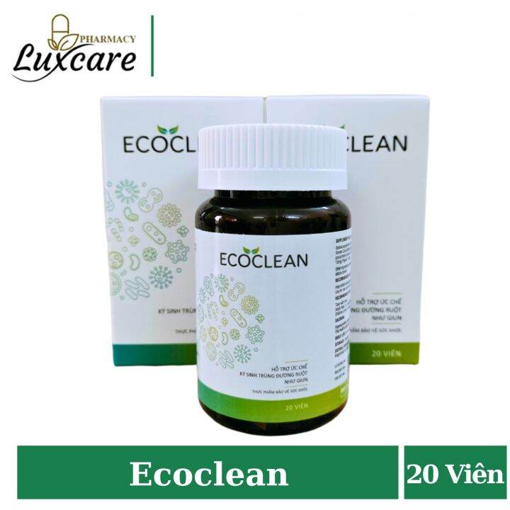 EcoClean giúp phục hồi chức năng hệ tiêu hóa bảo vệ cơ thể khỏi vi khuẩn, ký sinh trùng (hộp 20 ...