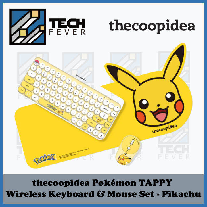 Thecoopidea Pokémon Tappy Wireless Keyboard And Mouse Set Pikachu Lazada Ph 