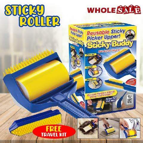 Sticky Roller Cleaner Lint Pet Hair Fur Remover Brush Reusable | Lazada