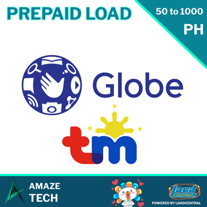 GLOBE TM 50 to 1000 Prepaid Load | Lazada PH