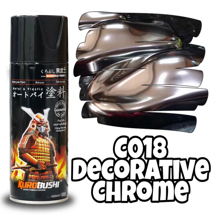 SAMURAI SPRAY PAINT C018 Decorative Chrome (COD) | Lazada PH
