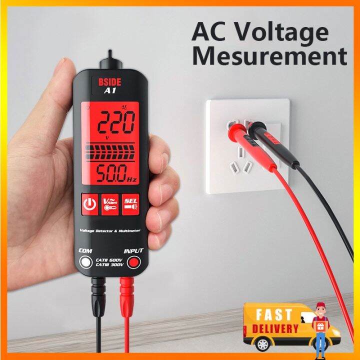 BSIDE A1 Smart Digital Multimeter Voltage Tester DC/AC Voltage ...