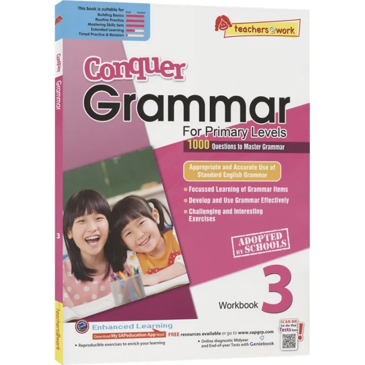 SAP conquer Grammar Workbook 3 comes with online assessment and grammar ...