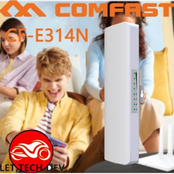 COMFAST CF-E314N V2 300Mbps Wireless Outdoor CPE Bridge 2.4G 2 x14dBi ...