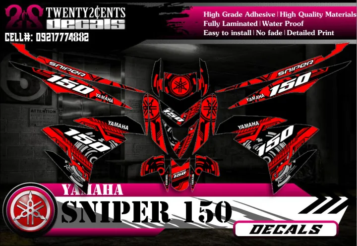 Sniper 150 decals / sticker Version 1 | Lazada PH