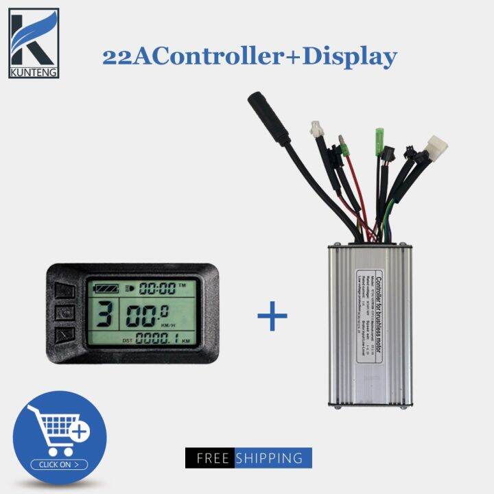 Ebike Controller 22A 9 Mosfets 36V 48V 500W KT LCD LED Display With ...