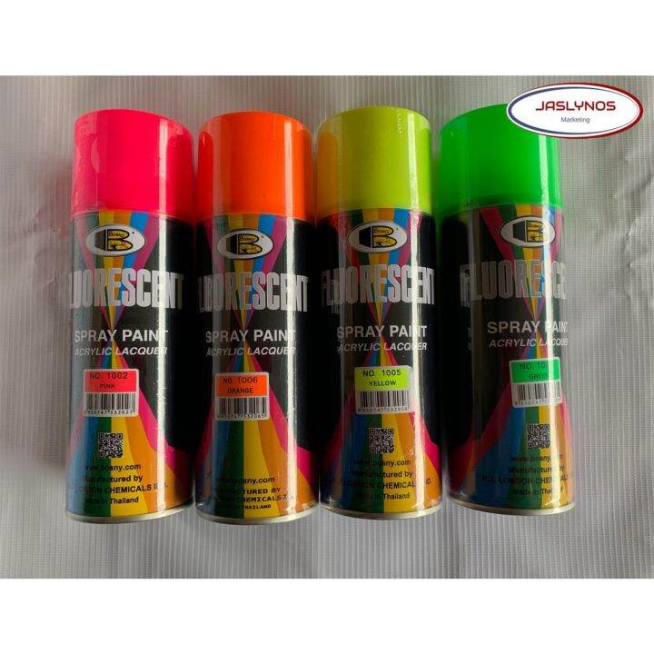 Original Bosny Fluorescent/ Flourescent Neon Spray Paint | Lazada PH