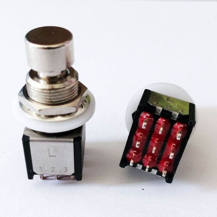 3PDT mini ฟุตสวิช สำหรับงานเอฟเฟกต์ | 3PDT MINI Footswitch latching ...