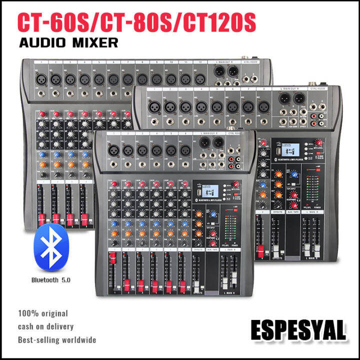 [Genuine] CT60S/CT80S/CT120S audio mixer professional 6/8/12 channel ...